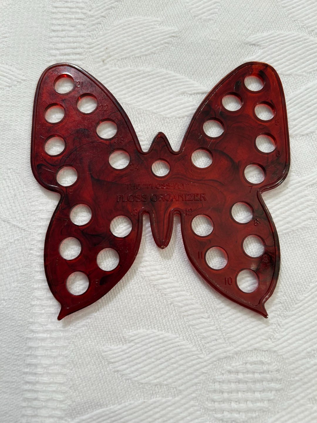 Vintage Plastic Butterfly Floss or Yarn Organizer - Etsy