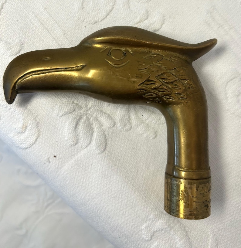 Antique Brass Cane Head Bird Eagle - Etsy