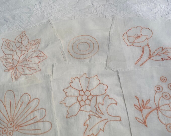 30 Vintage Embroidered Quilt Blocks or Squares - Etsy