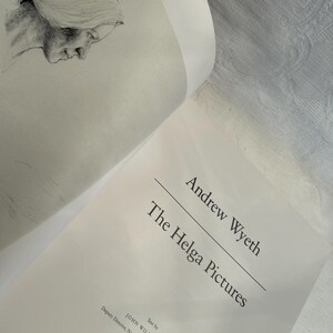 The Helga Pictures Andrew Wyeth 1987 Art Book - Etsy