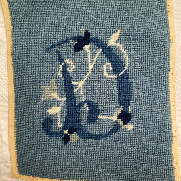 Monogram Needlepoint - Etsy