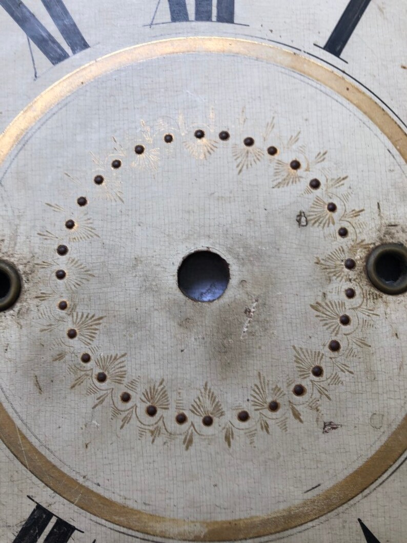 Antique Wood Clock Face - Etsy