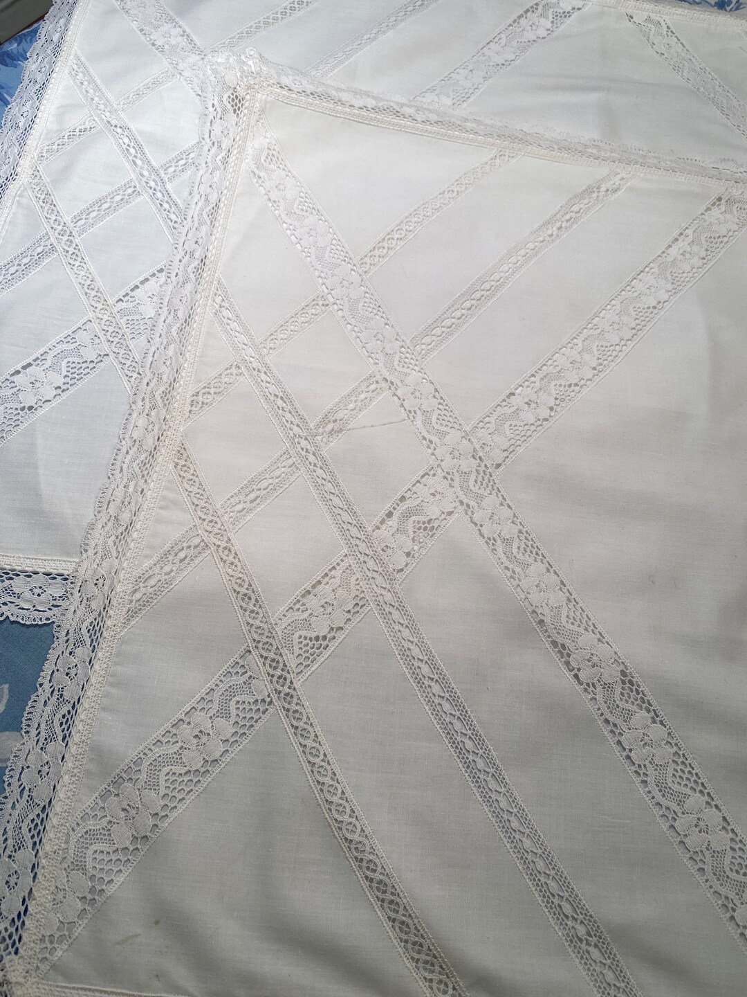 Vintage Linen and Lace Pillow Shams - Etsy