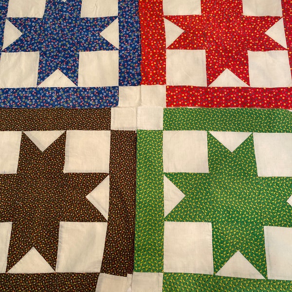 Antique Quilt Blocks - Etsy