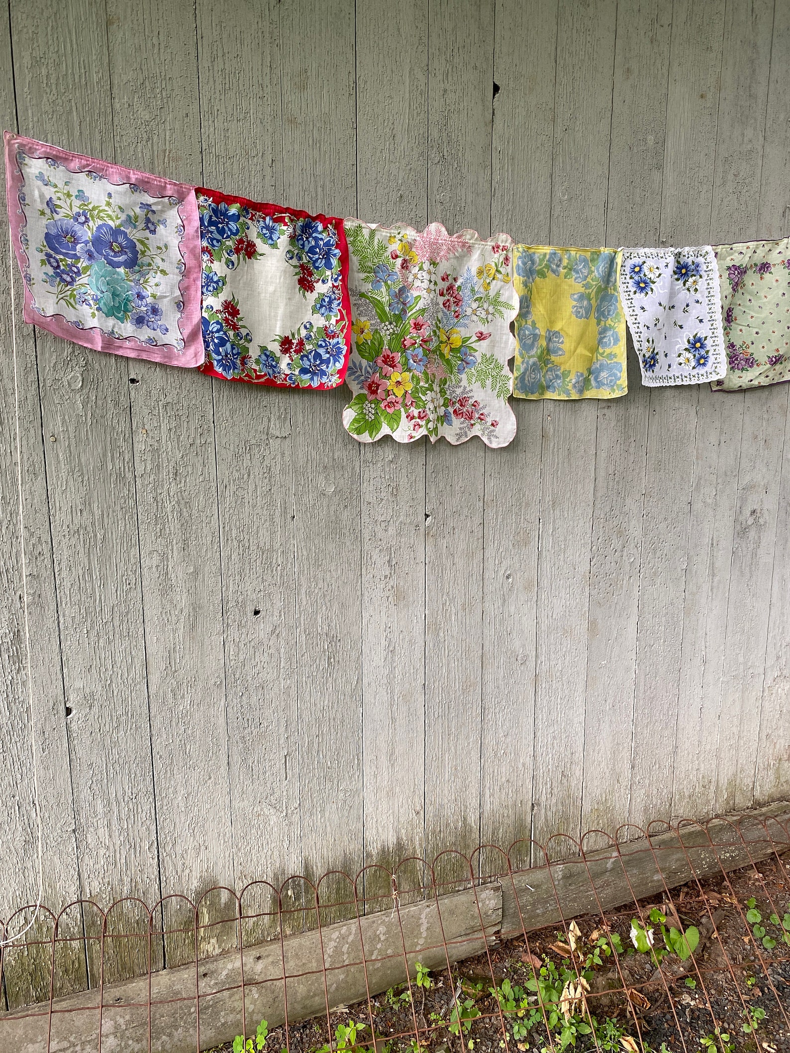 Vintage Hankie Garland Banner Bunting Valance - Etsy
