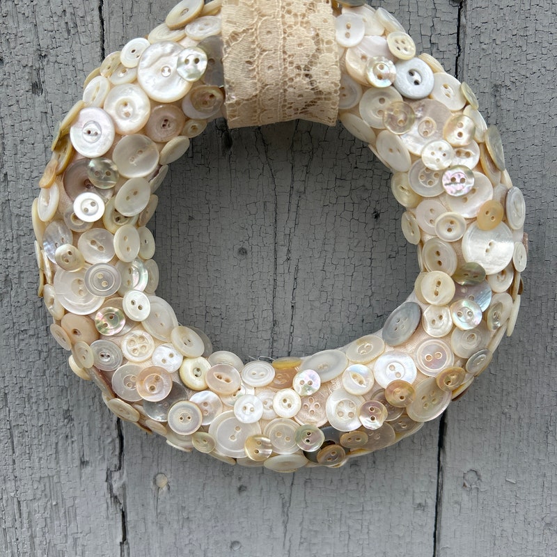 Button Wreath - Etsy