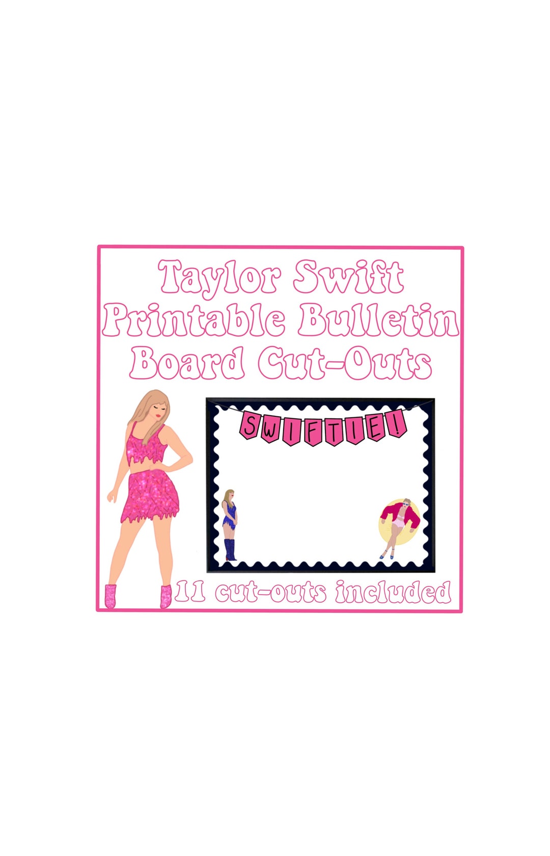 Taylor Swift Printable Bulletin Board Cut-outs - Etsy