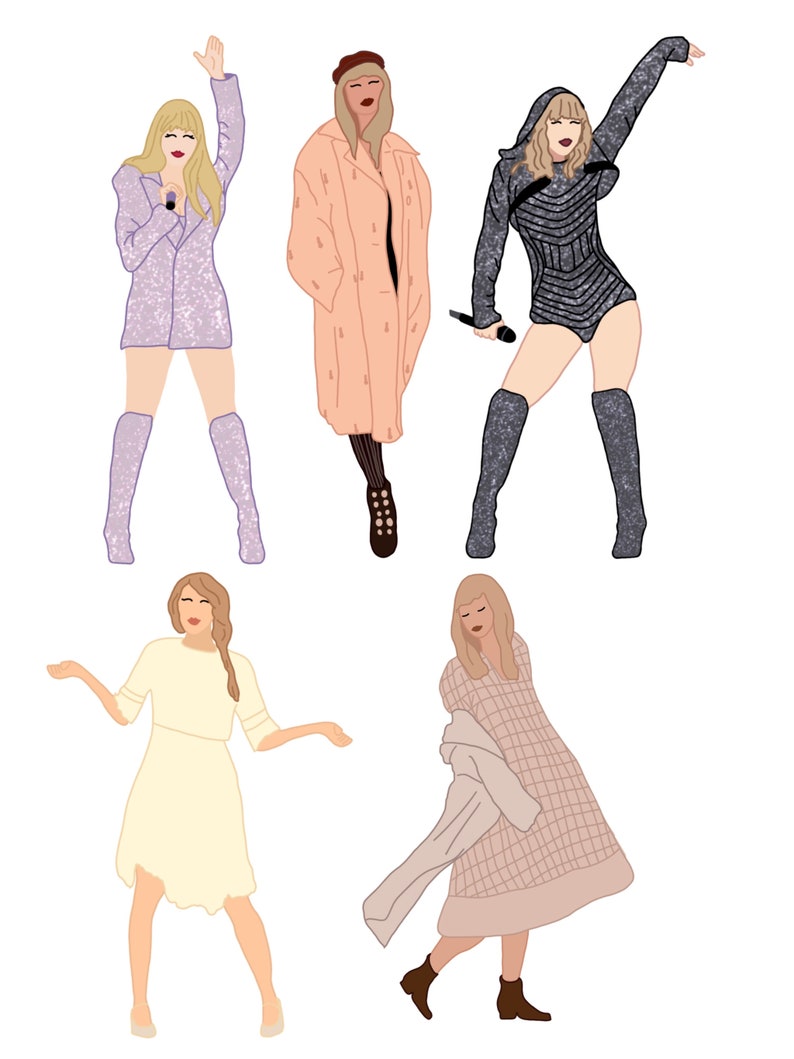 Taylor Swift Printable Bulletin Board Cut-outs - Etsy