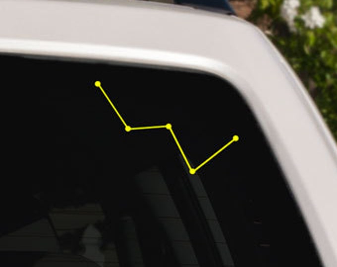 Cassiopeia Constellation Car Window Decal - Etsy