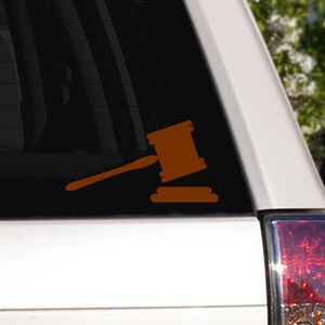 Judge's Gavel Car Window Decal - Etsy