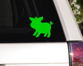 Cute Barnyard Piglet Car Window Decal - Etsy