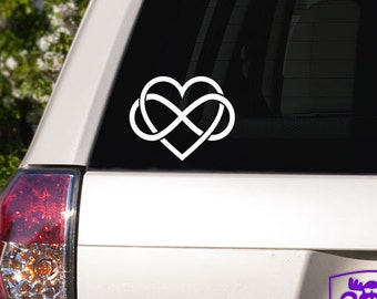 Infinity Love Hearts Interlinked, Love for Ever, Sticker Vinyl Decal ...
