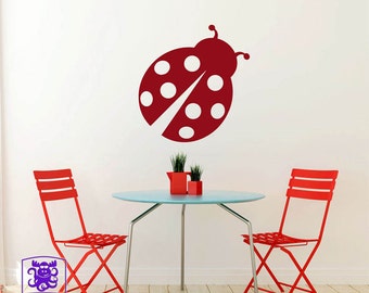 Ladybug wall decal | Etsy