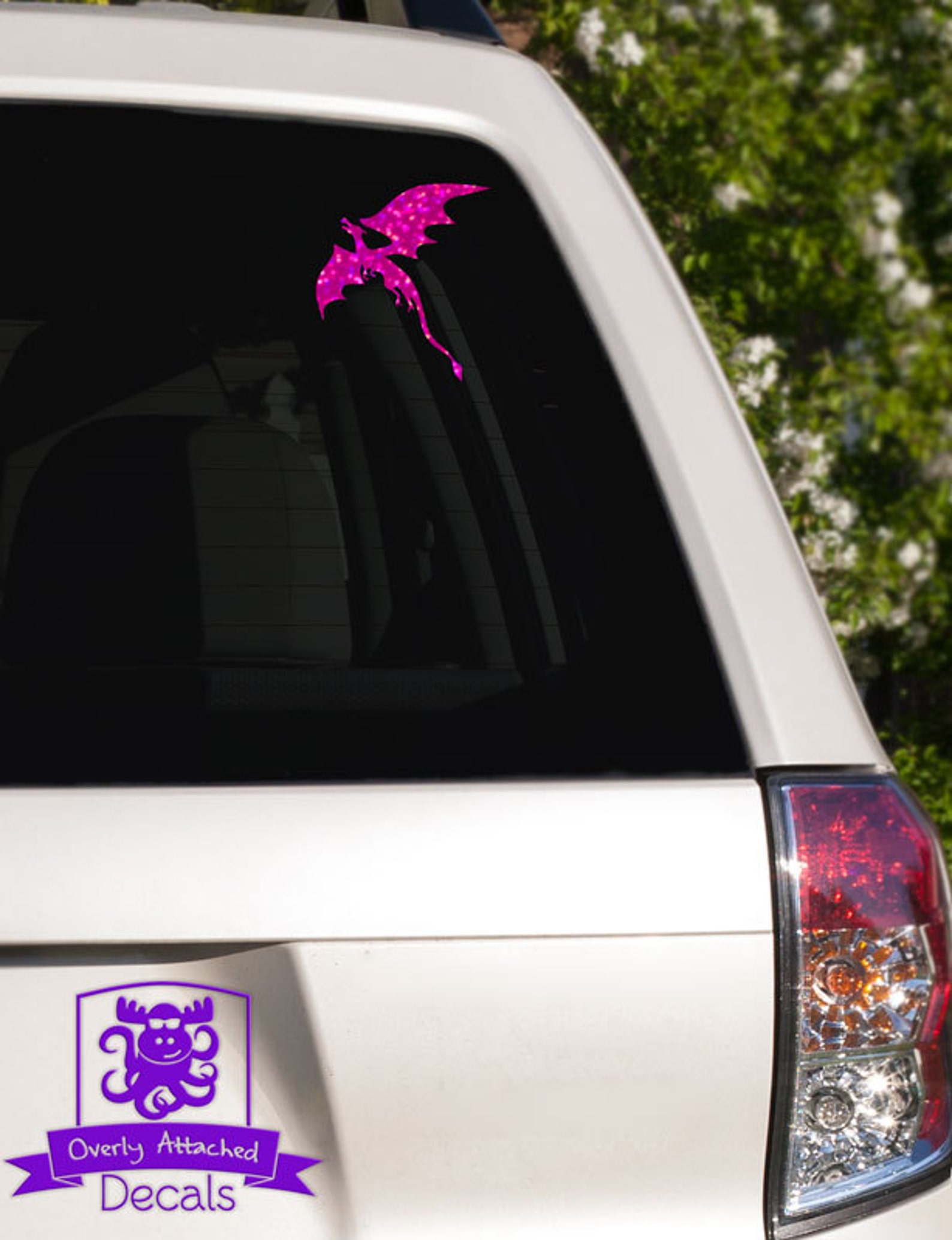 Dragon 2 Car Window Decal - Etsy