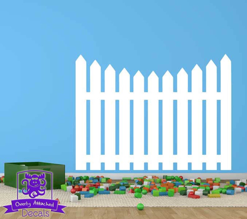 Picket Fence Wall Decal - Etsy