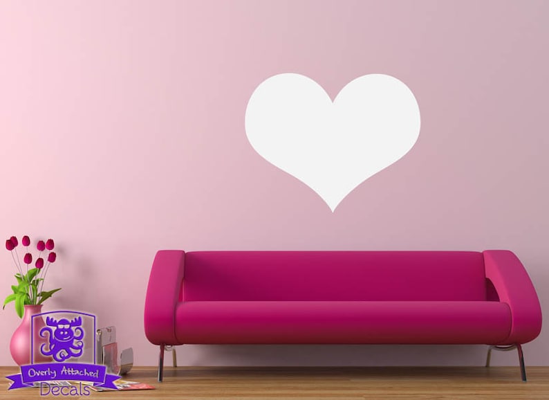 Heart Wall Decal Decor - Etsy