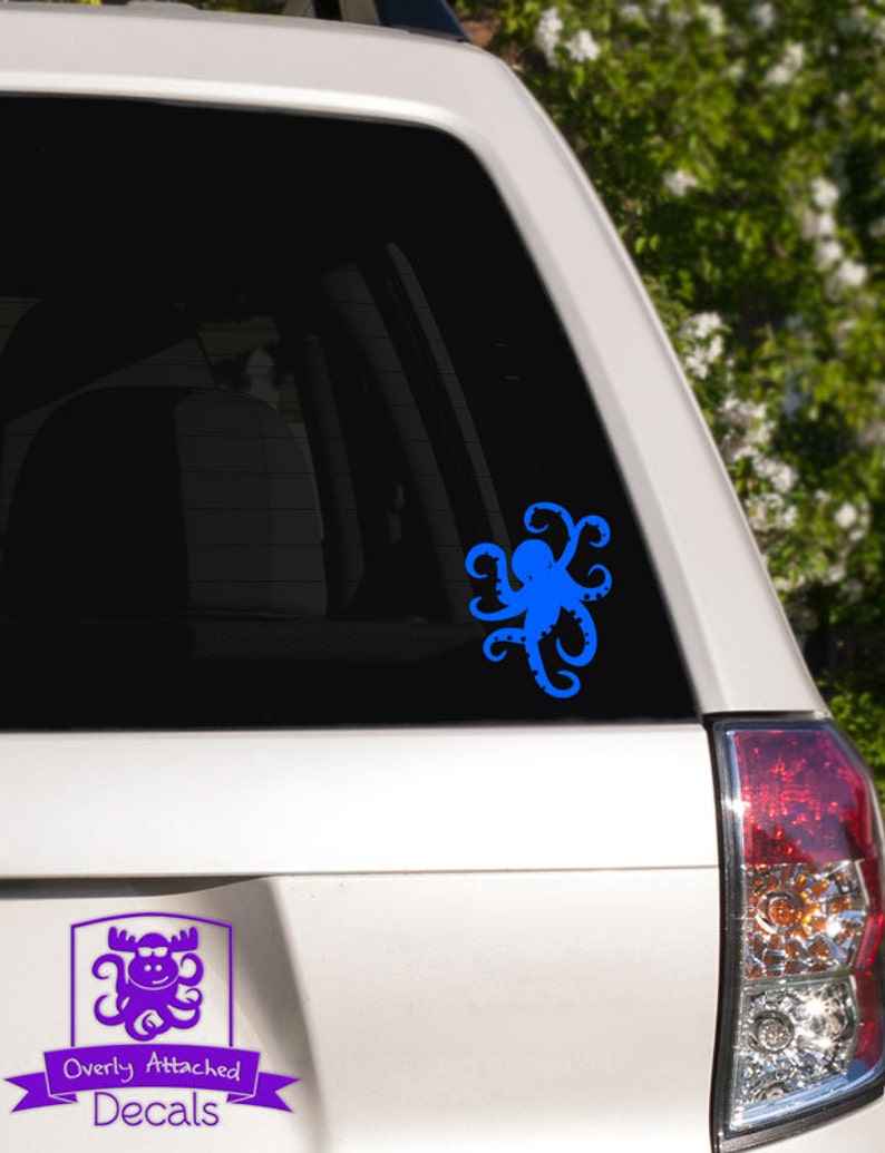 Octopus Car Window Decal - Etsy