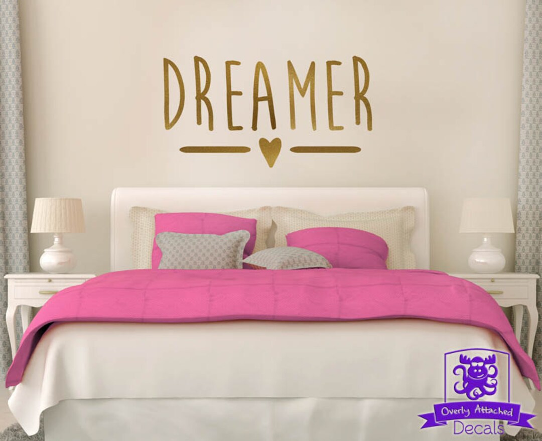 Dreamer Typography Wall Decal - Etsy