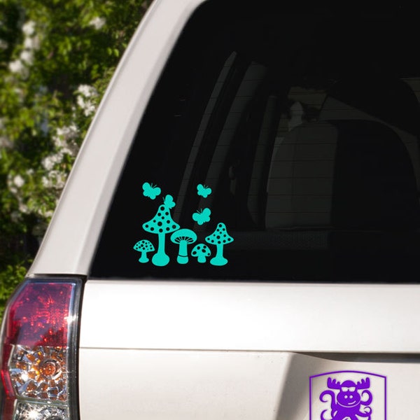 Mushroom Car Decal - Etsy
