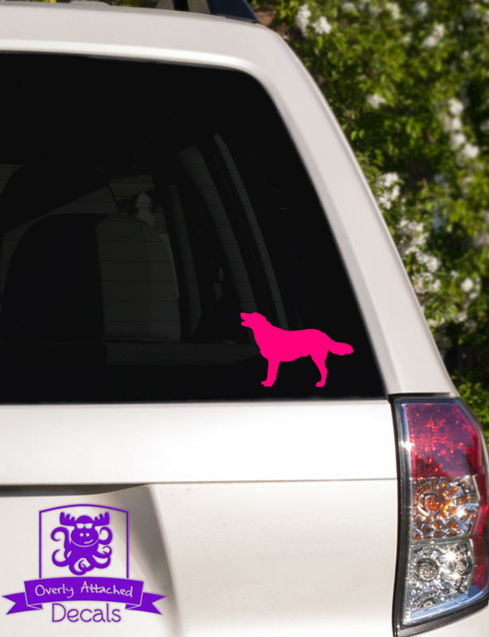 Retriever Dog Car Window Decal | Etsy