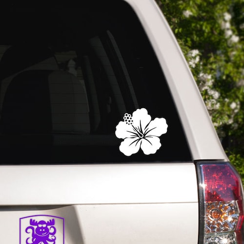 Hibiscus Flower Vinyl Decal Sticker Hawaii Hawaiian Islands Etsy