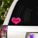 Love Heart Car Window Decal - Etsy