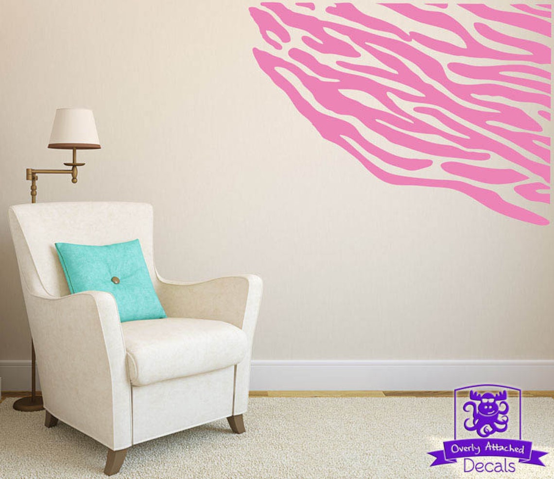 Zebra Print Wall Decal - Etsy