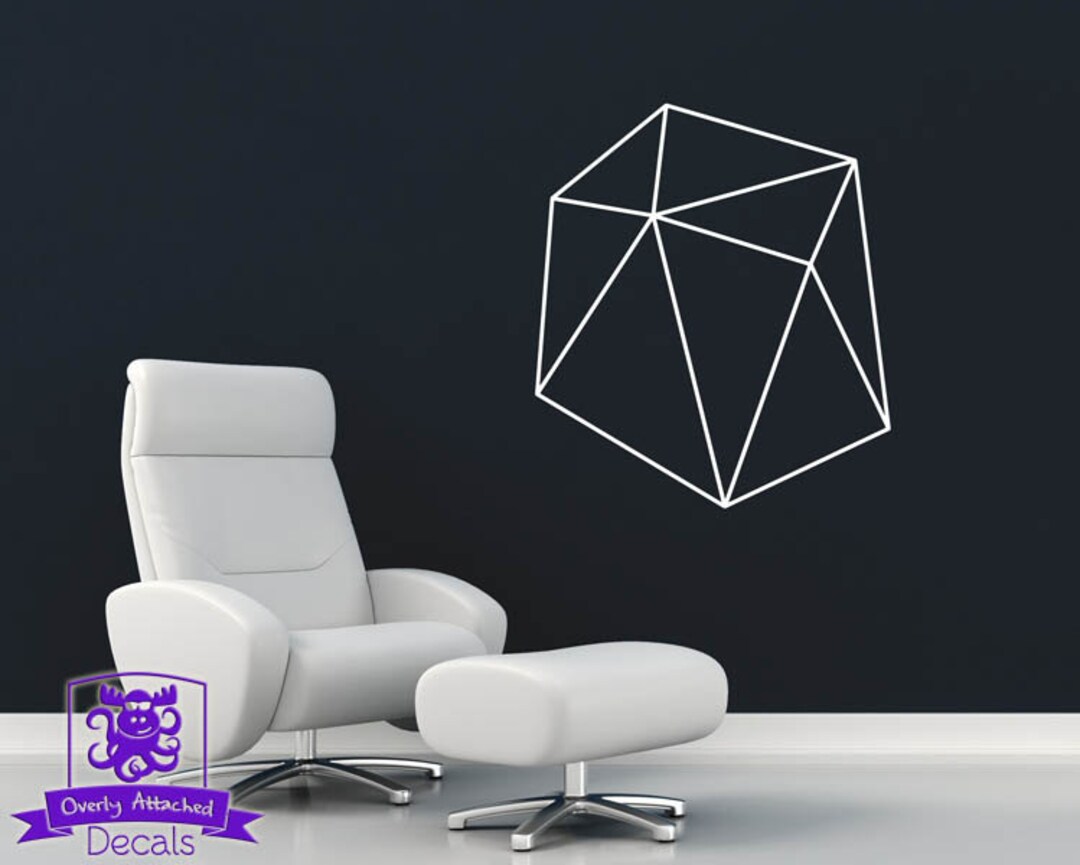 Geometric Shape Wall Decal - Etsy