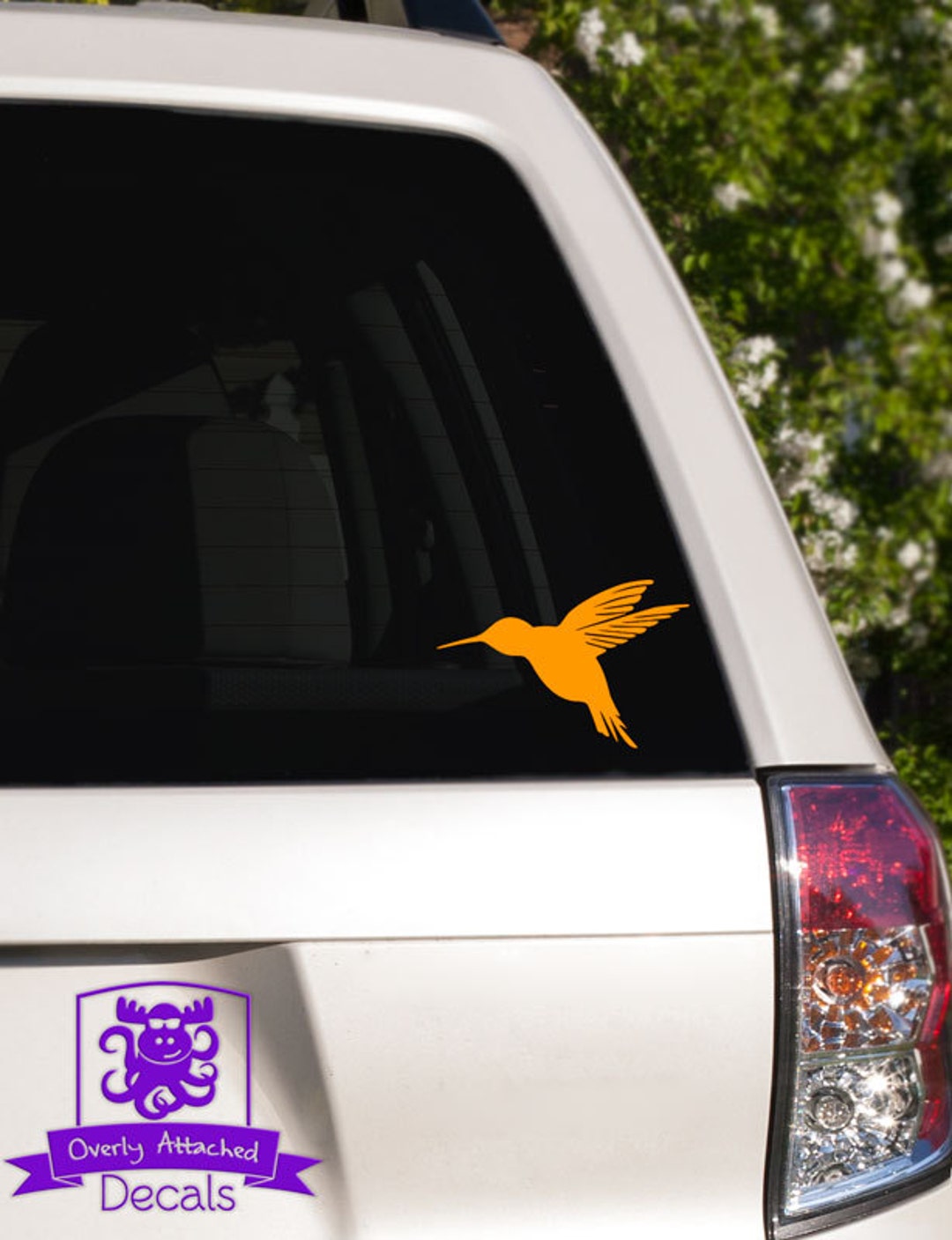 Hummingbird in Flight Car Window Decal - Etsy