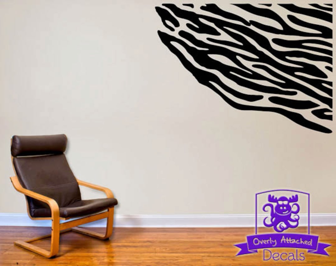 Zebra Print Wall Decal - Etsy