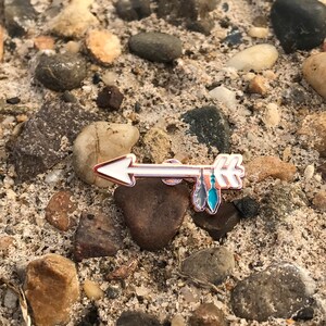 Feather Arrow Enamel Pin | Etsy