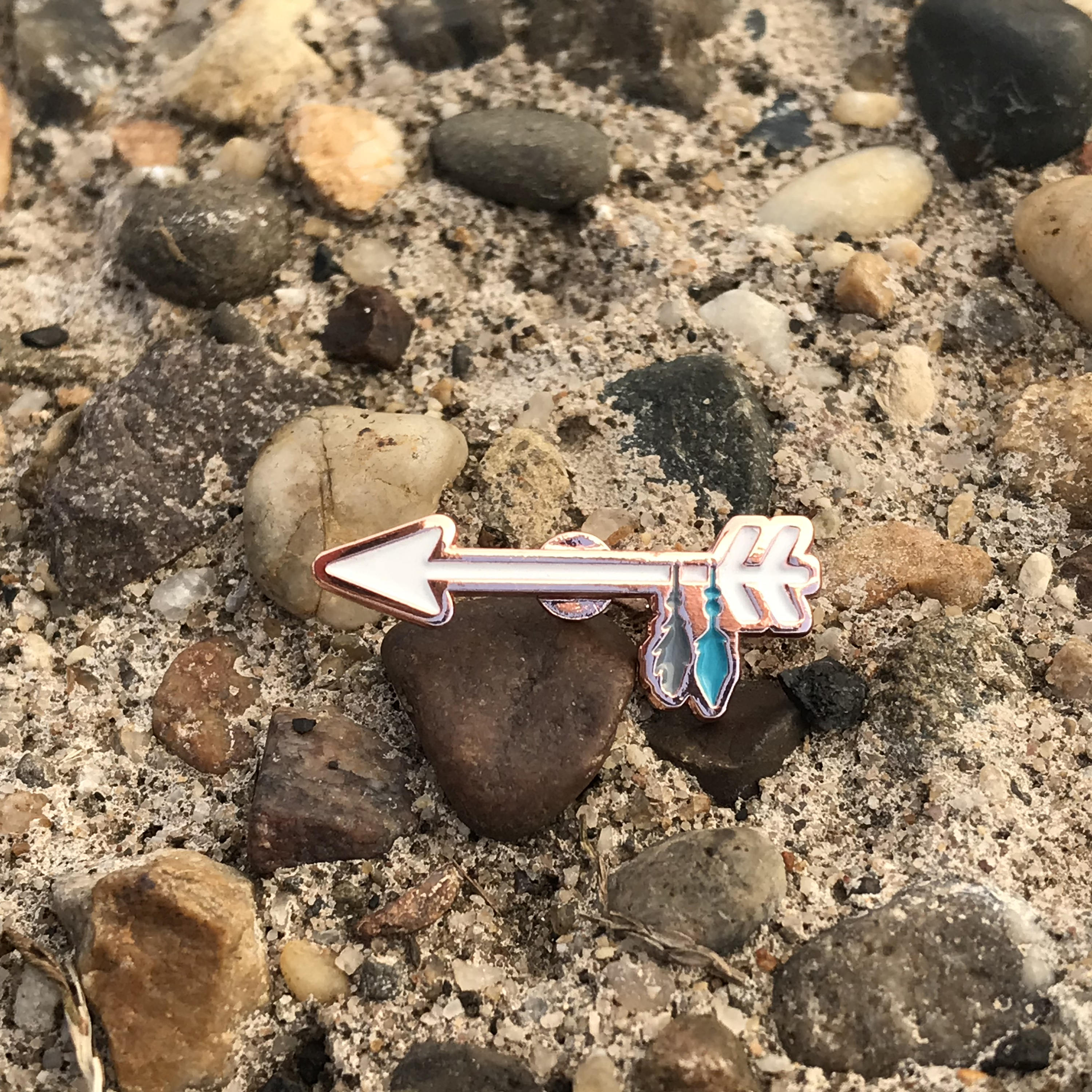 Feather Arrow Enamel Pin | Etsy