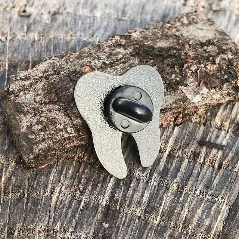 Happy Tooth Molar Enamel Pin | Etsy