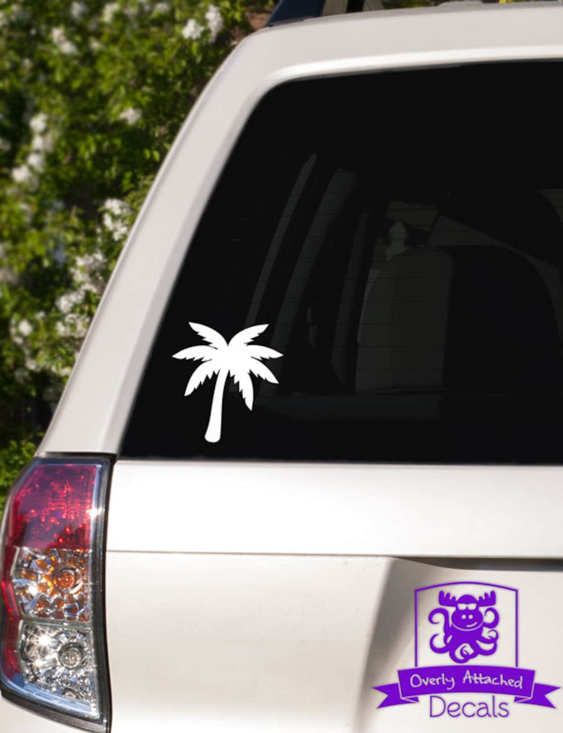 Tropical Palm Tree Car Window Decal | Etsy
