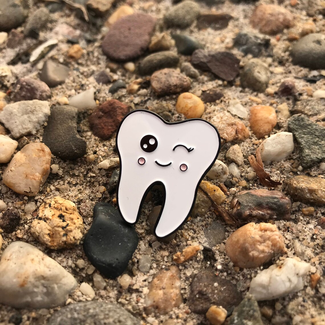 Happy Tooth Molar Enamel Pin | Etsy