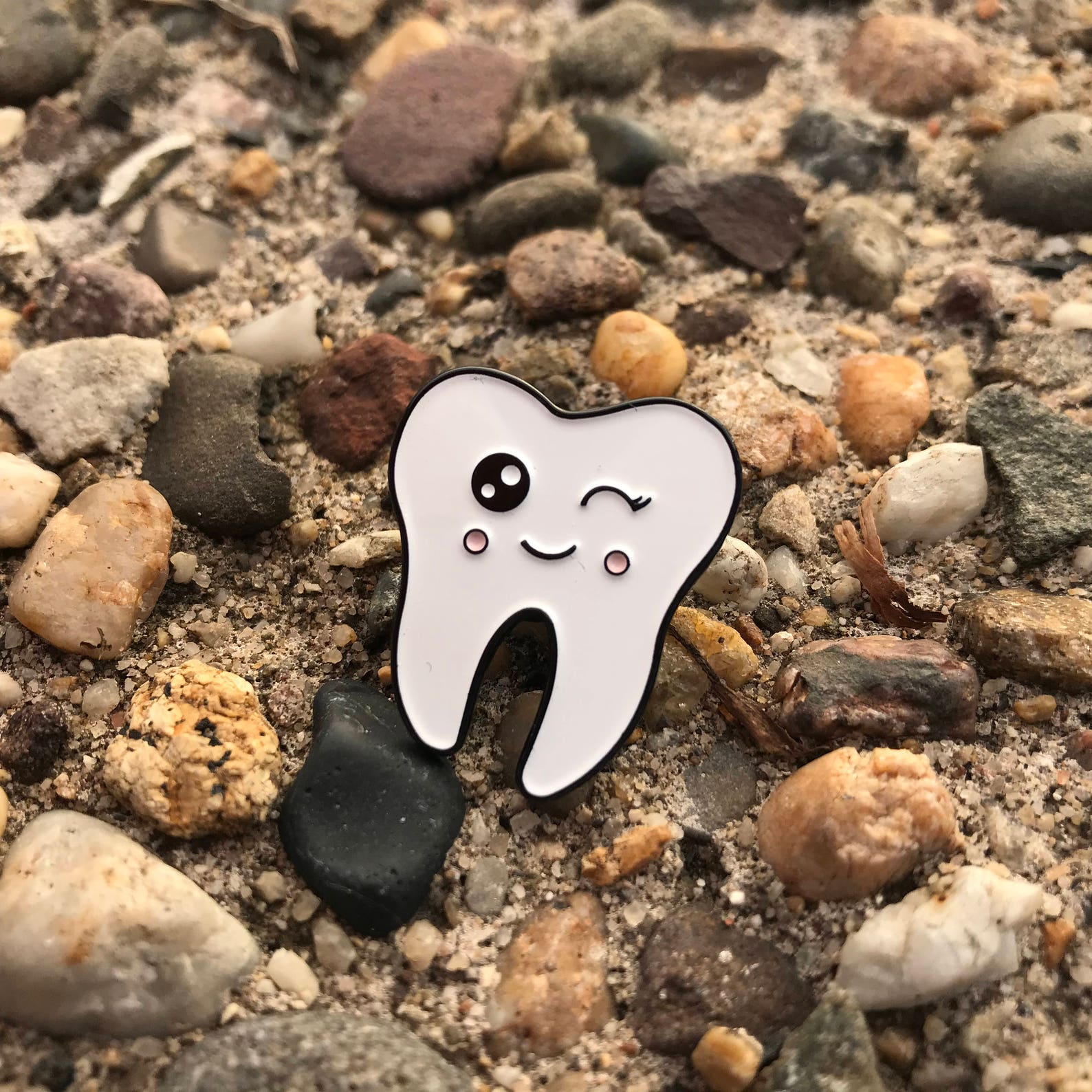 Happy Tooth Molar Enamel Pin - Etsy