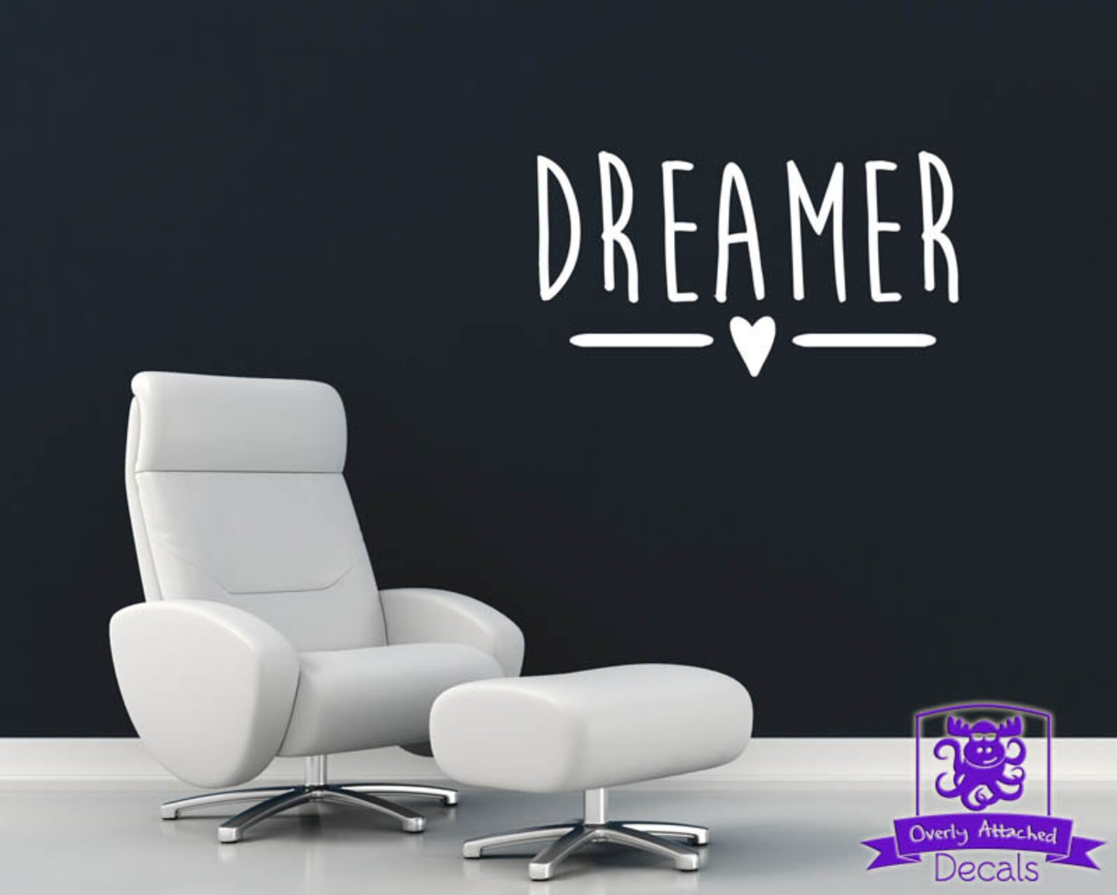 Dreamer Typography Wall Decal - Etsy