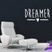 Dreamer Typography Wall Decal - Etsy