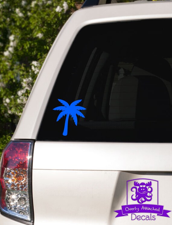 Tropical Palm Tree Car Window Decal | Etsy