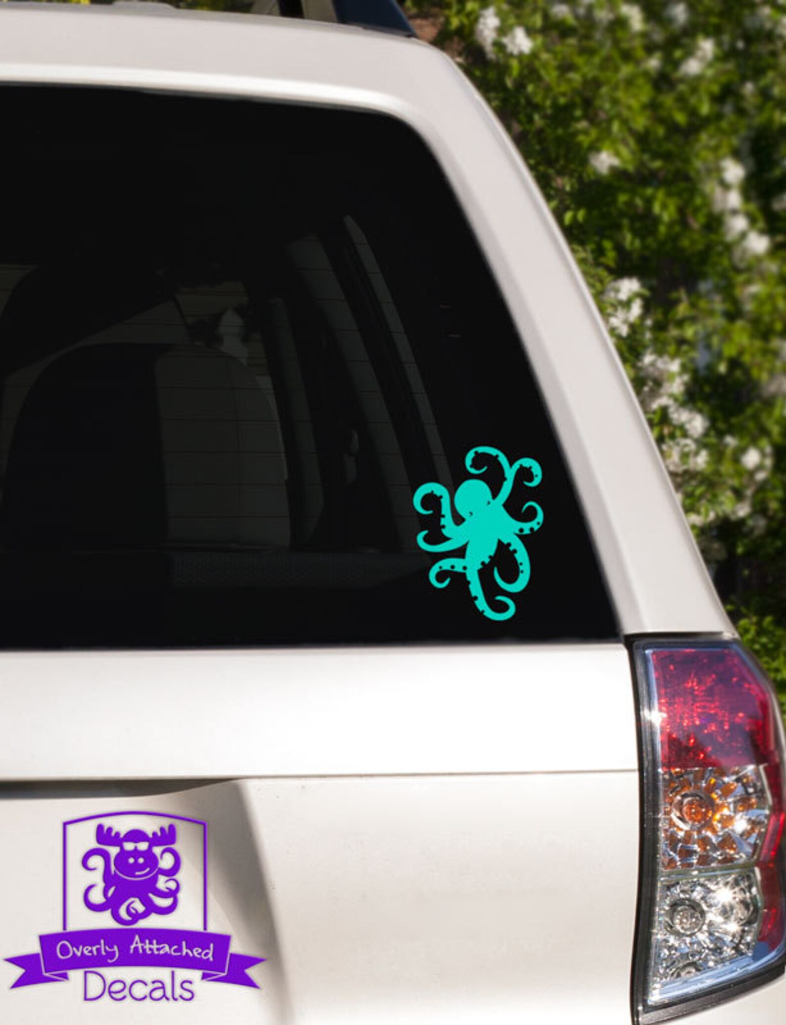 Octopus Car Window Decal - Etsy