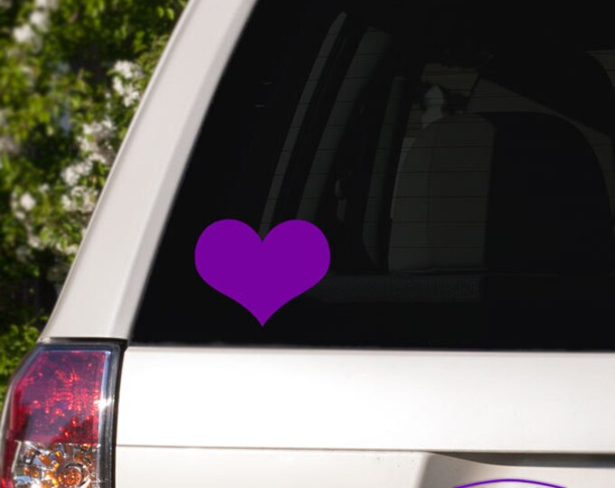 Heart Car Window Decal - Etsy