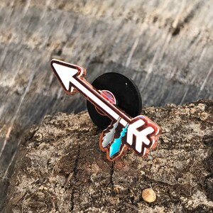 Feather Arrow Enamel Pin - Etsy Canada