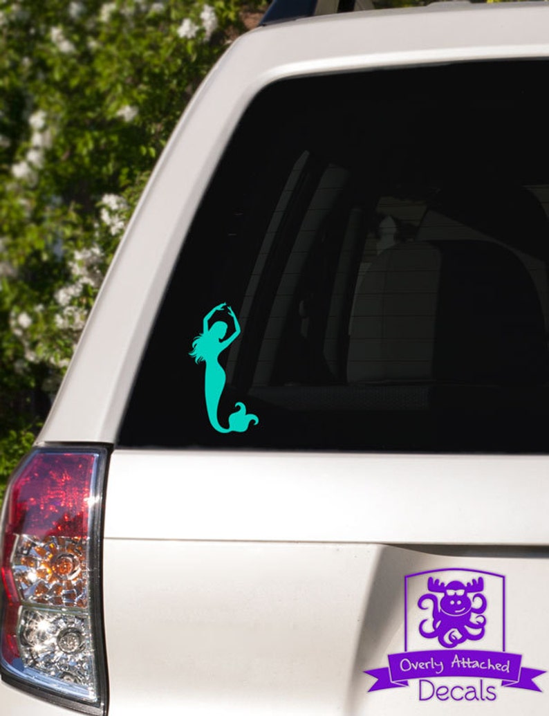 Dancing Mermaid Car Window Decal | Etsy