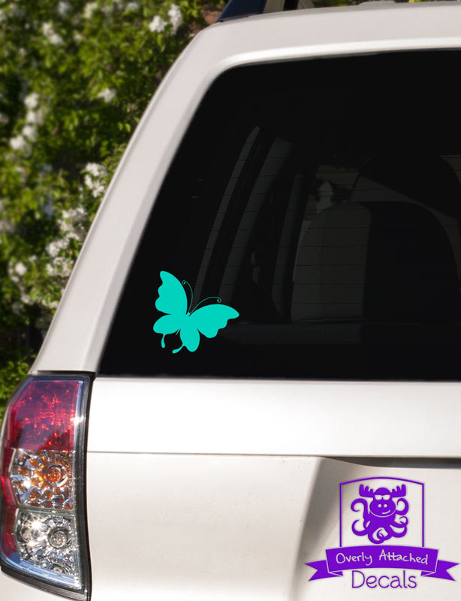 Whimsical Butterfly Car Window Decal | Etsy