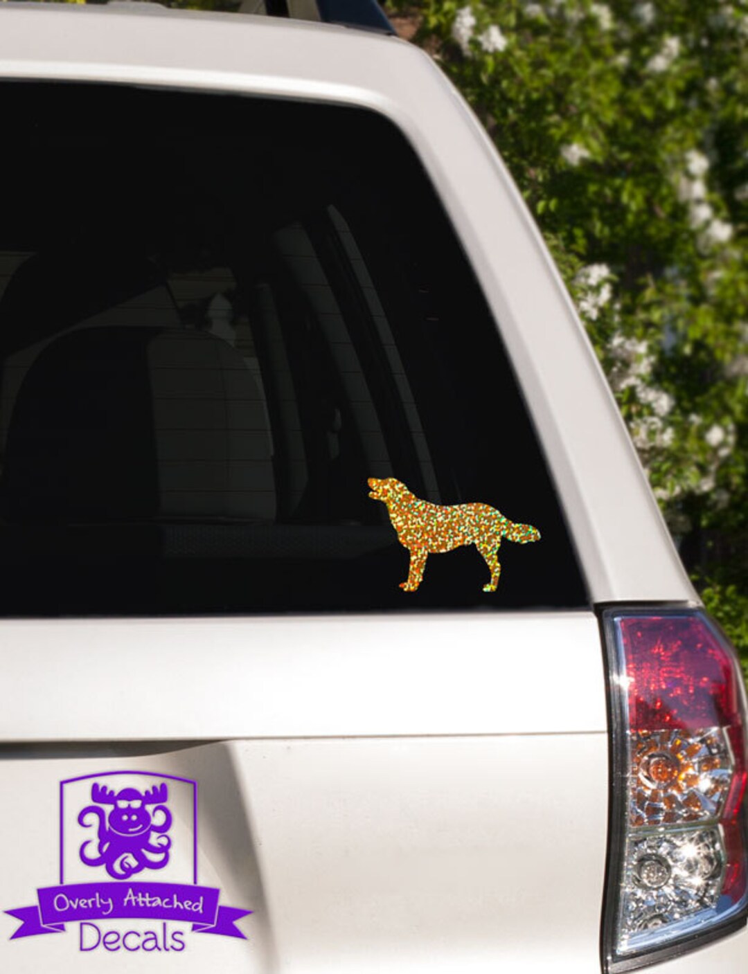 Retriever Dog Car Window Decal - Etsy