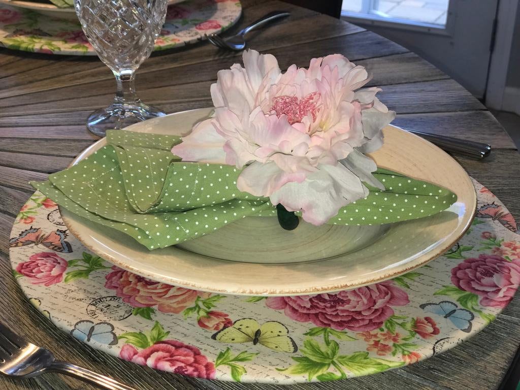 1 Reusable Placemat Cover-ups, Sousplat Cover, Charger Plates Cover ...