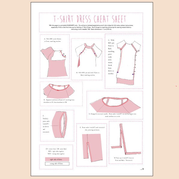 T-Shirt Dress pdf Sewing Pattern Easy to sew beginners | Etsy