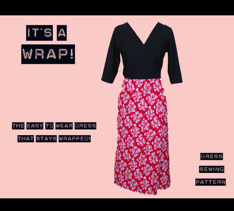 Wrap Dress Sewing Pattern Simple Easy to Sew Digital Pdf for - Etsy