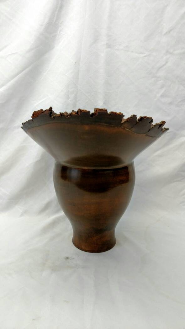 Handmade Ebonized Natural Edge Maple Turning - Etsy