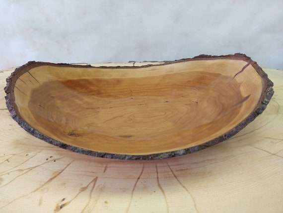 Cherry Wood Bowl - Etsy